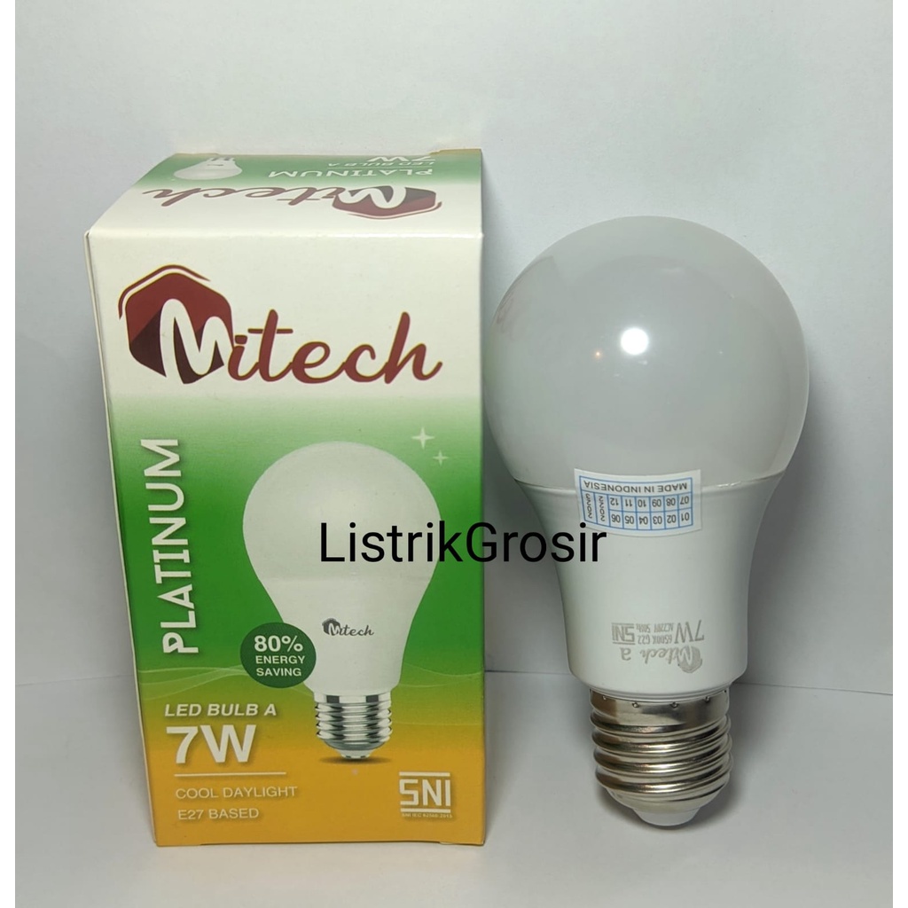 Jual Lampu Led MiTech Platinum 3w 5w 7w 9w 12w 15 w 18Watt 21 Watt 23W ...