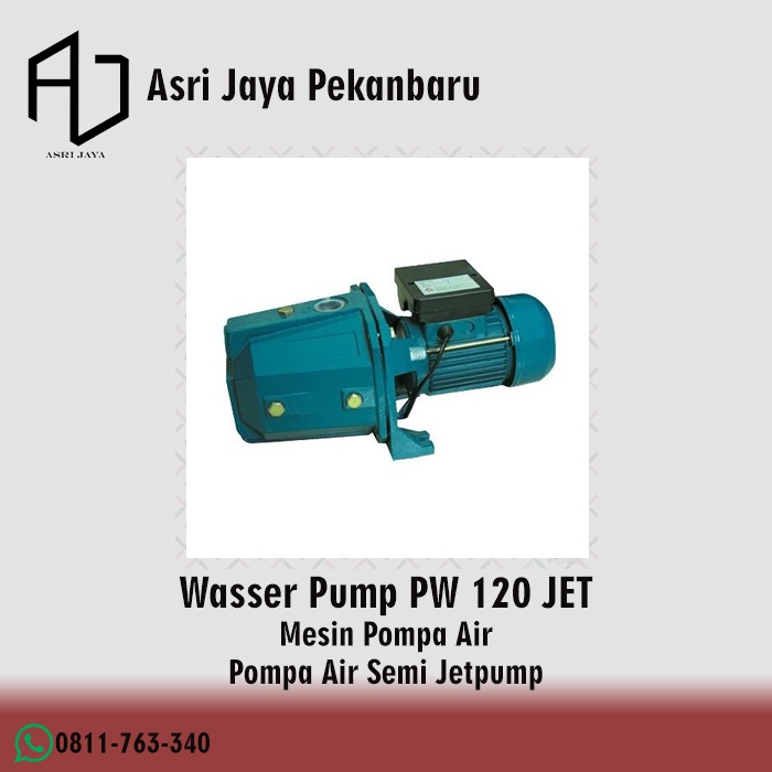 Jual Mesin Pompa Air Pump Wasser PW 120 JET Pompa Air Semi Jetpump | Shopee Indonesia