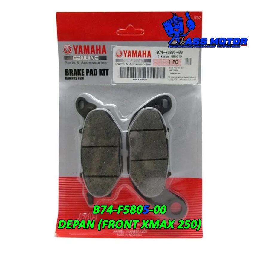 Jual XMAX FRONT BRAKE PAD B74-F5805-00 /1WD KAMPAS REM DEPAN R25 MT25 ...