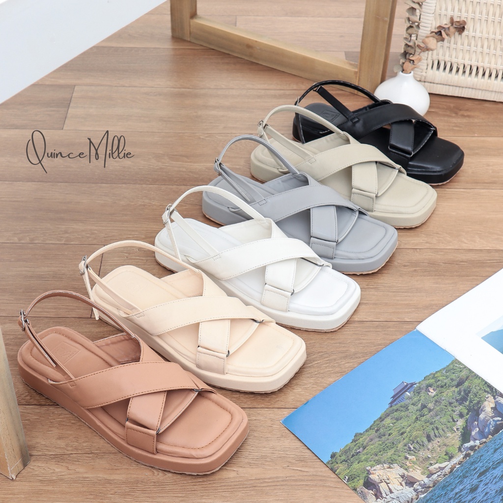 Jual QUINCE Millie Platform Sandal Wanita | Shopee Indonesia
