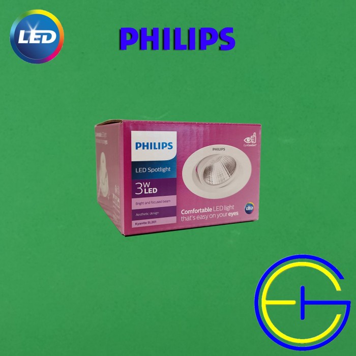 Jual SL201 KYANITE 070 3W WH ID recessed Spotlight Lampu Philips ...