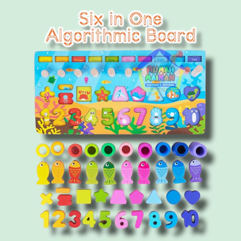 Jual Mainan Puzzle Six In One Algorithmic Board | Shopee Indonesia