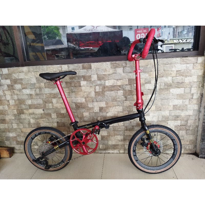 Jual Sepeda lipat 16 plus MXL JAZZ Rakitan 10 speed Spesial edition ...