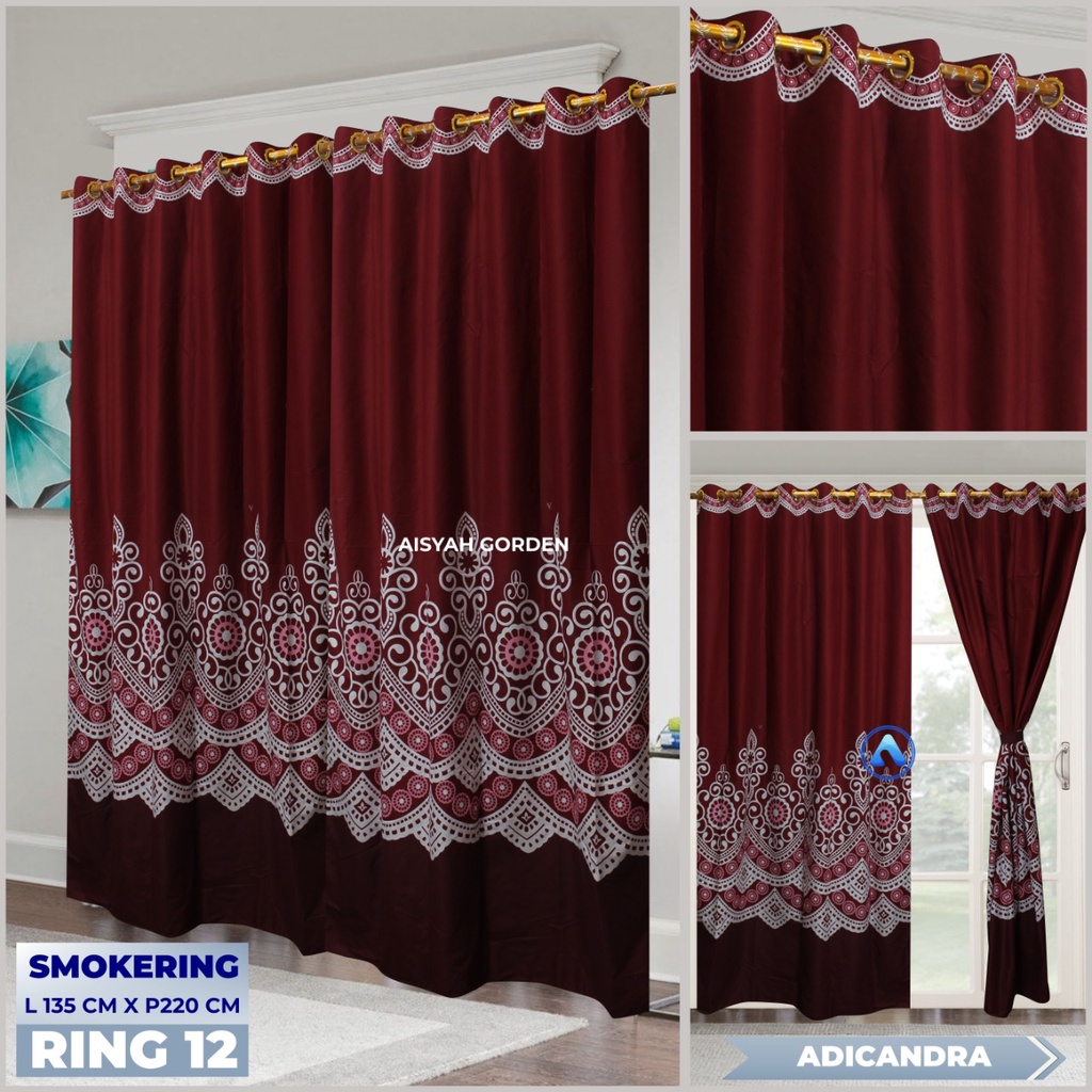 Jual Gorden Jendela Gorden Pintu Ring 12 Minimalis | Shopee Indonesia