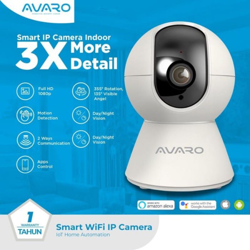 Jual AVARO Smart Indoor IPCam IP Camera CCTV Wifi IoT Home Automation Resmi | Shopee Indonesia