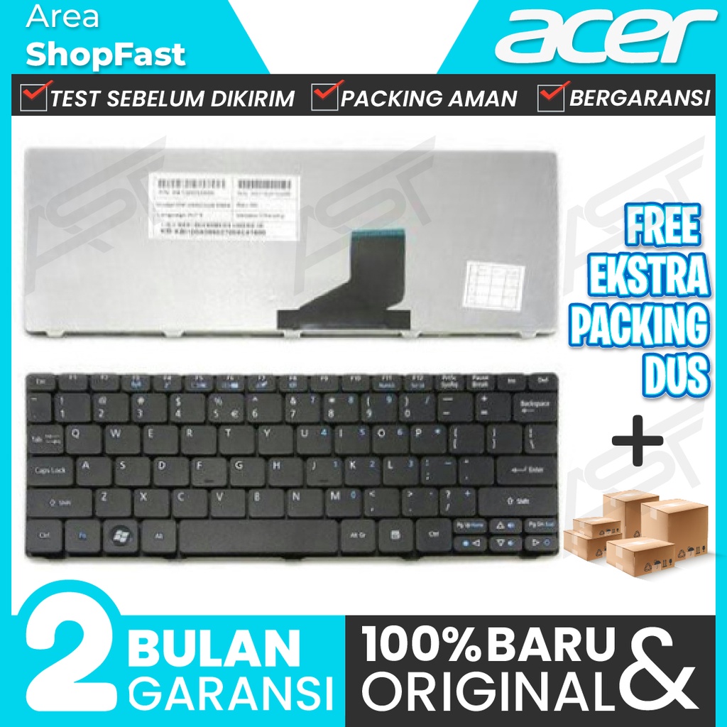 Jual Keyboard Acer Aspire One 532 532H D255 D257 D260 D270 522 NAV70 ...