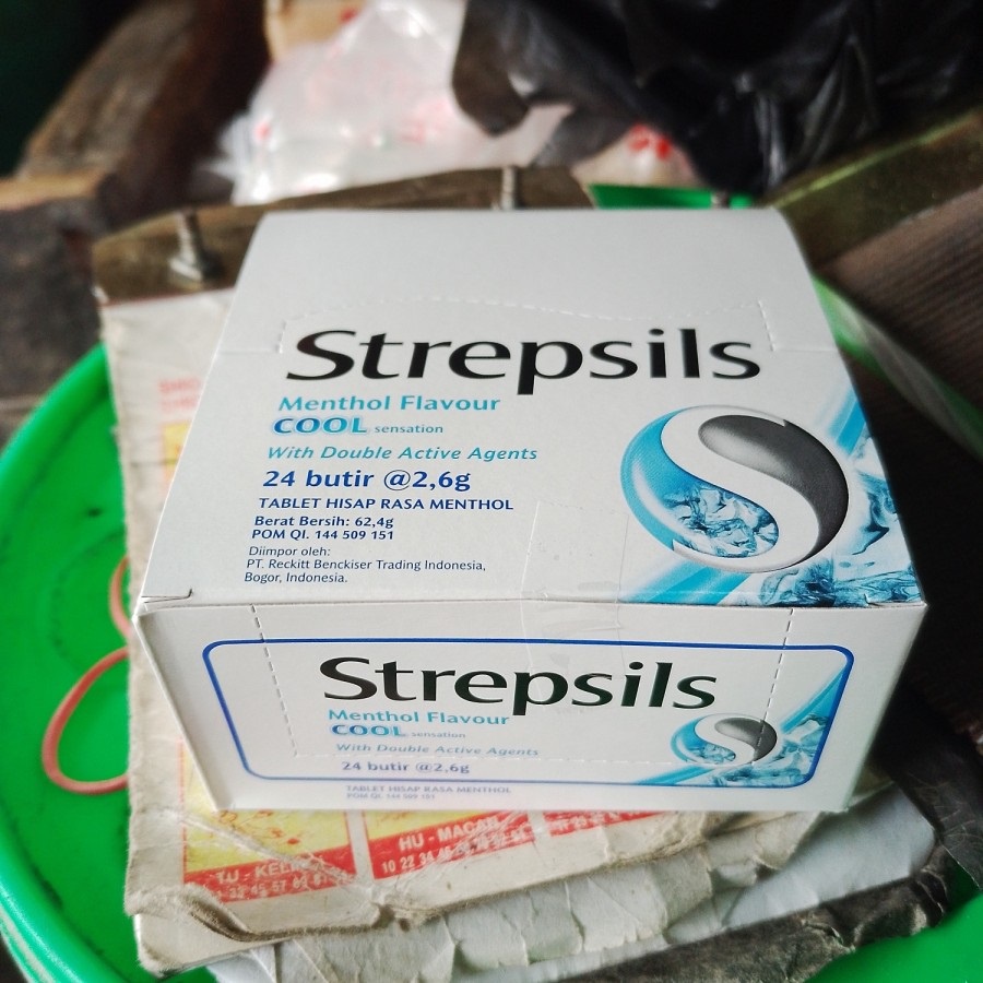 Jual Permen STREPSILS cool sensation rasa menthol - 1 box (24 butir ...