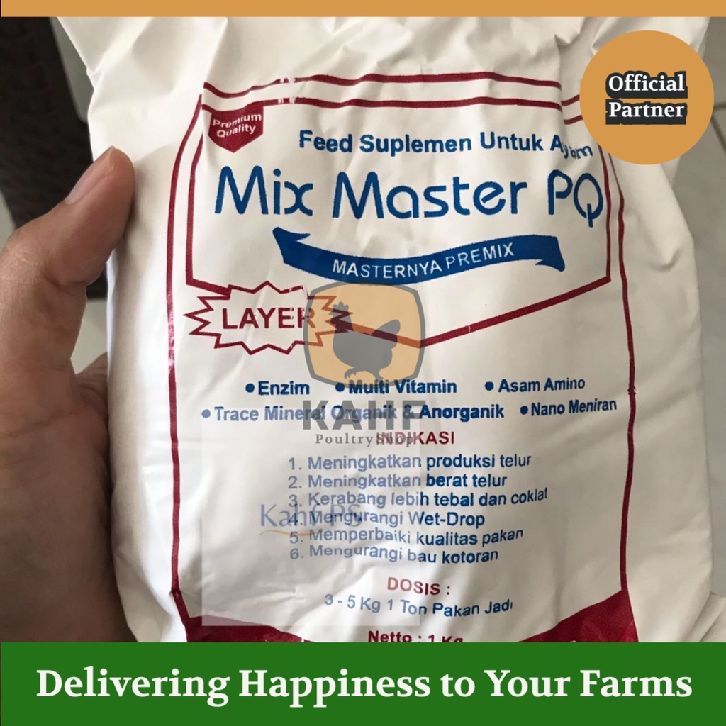 Jual Mix Master PQ 1 kg Premix Layer Suplemen Ayam Petelur | Shopee ...