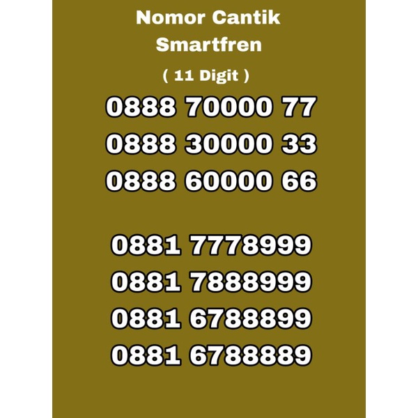 Jual NOMOR CANTIK SMARTFREN ESIM SMARTFREN GRADE GOLD | Shopee Indonesia