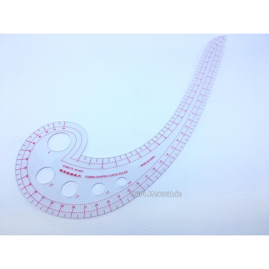Jual Penggaris Lengkung Pola 3231 Untuk Membuat Pola Pakaian Baju ...