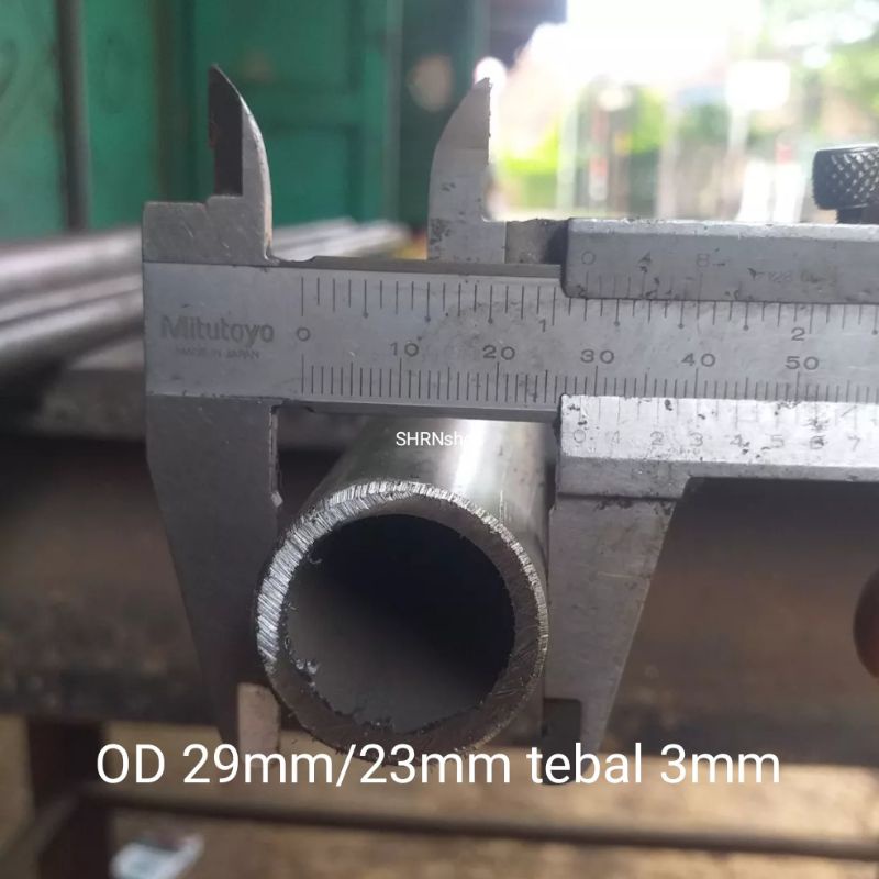 Jual besi pipa seamless diameter 29mm/23mm tebal 3mm panjang 50&100cm ...