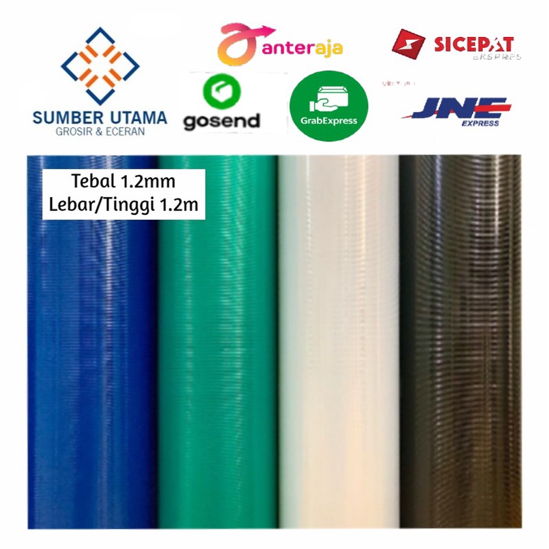 Jual Penutup Pagar Rumah / Fiber Pagar Motif Garis Tebal 1.2mm Tinggi 1 ...