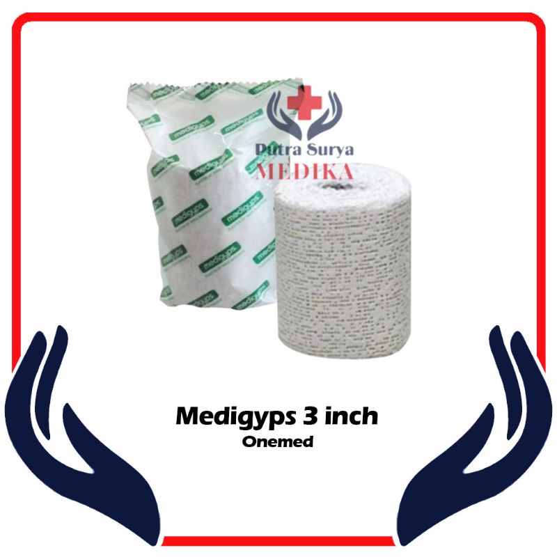 Jual Medigyps Plester Bandage | Gips Onemed Ukuran 3inch | Shopee Indonesia