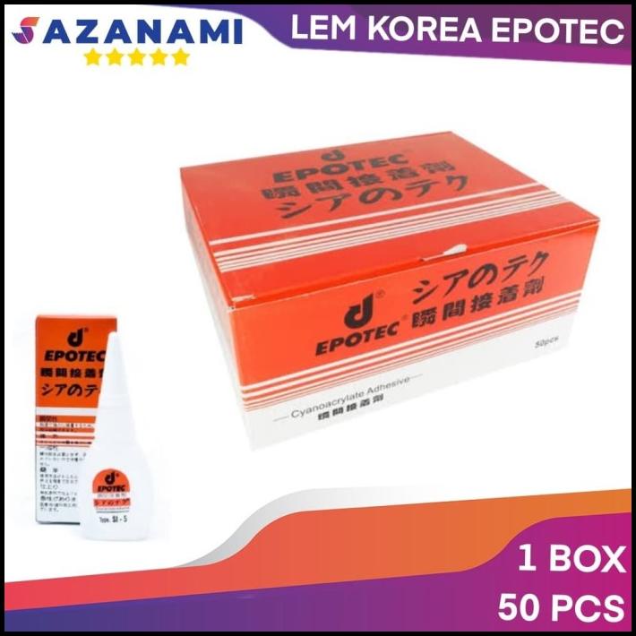 Jual Lem Epotec Lem Korea Power Glue Lem Serbaguna1 Box Isi 50 Pcs ...
