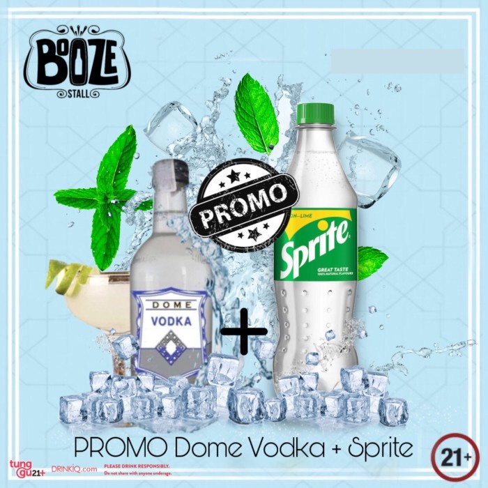 Jual PAKET Dome Vodka 330ml + Sprite | Shopee Indonesia