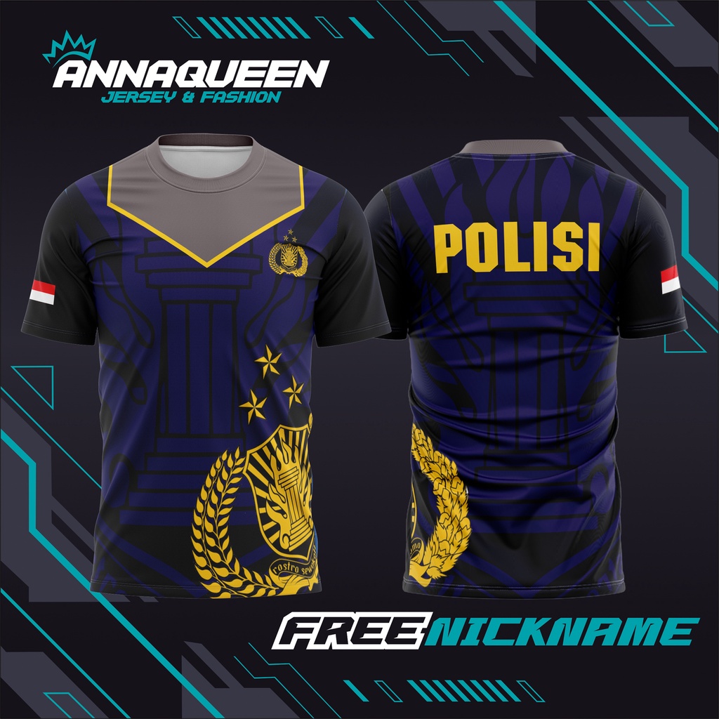 Jual JERSEY BAJU POLISI TRIBRATA POLET COKELAT FULLPRINT / MURAH ...