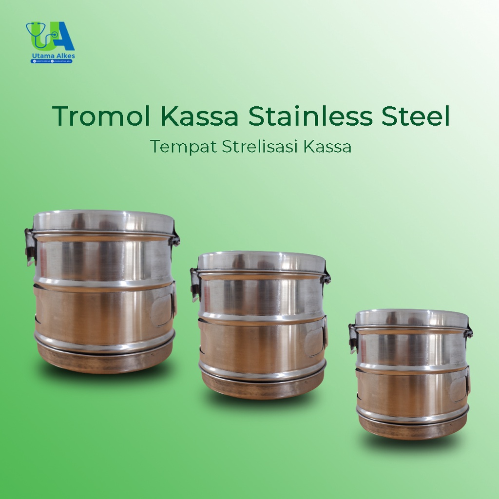 Jual DRESSING DRUM | TROMOL KASSA | STAINLESS STEEL | Shopee Indonesia