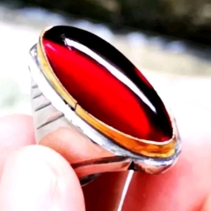 Jual cincin batu merah Siam pandan super natural | Shopee Indonesia
