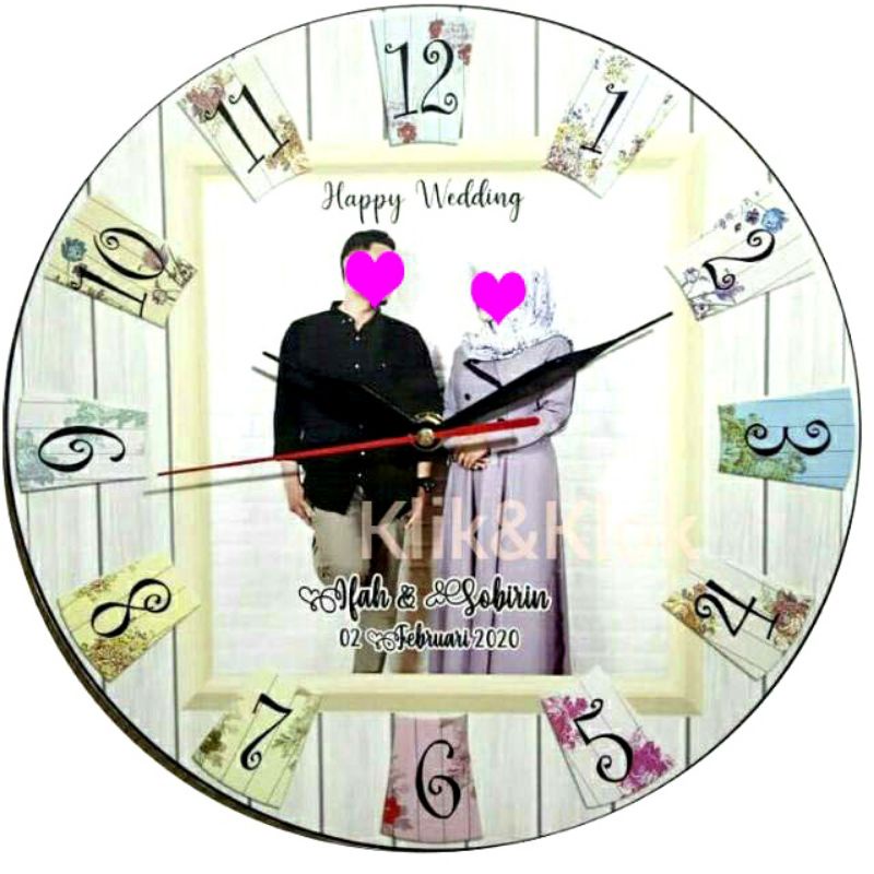 Jual Jam Dinding Custom Kado | Shopee Indonesia