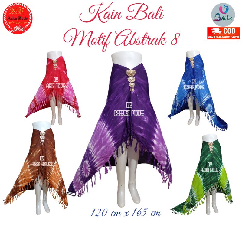 Jual Kain Bali Pantai - Kain Bali Motif Abstrak 8. rumbai Standar ...