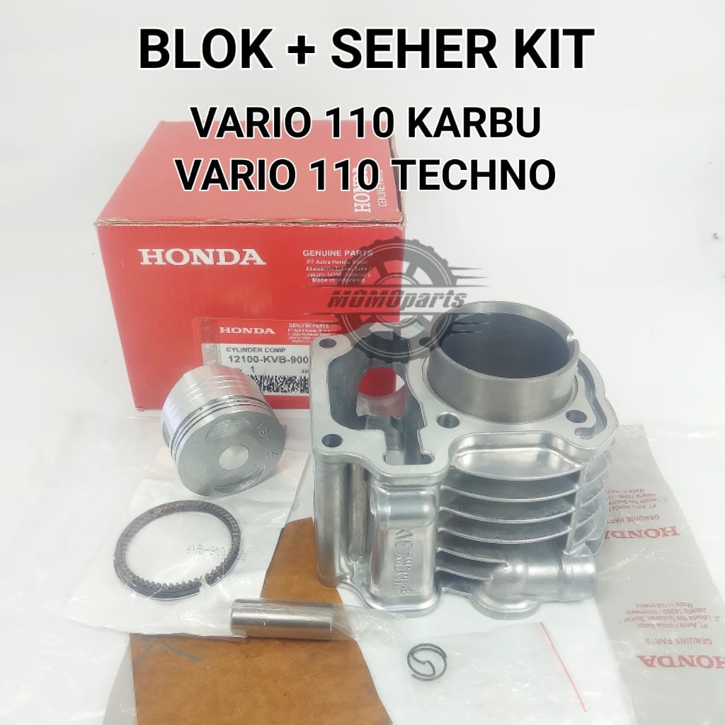 Jual ORIGINAL BLOK SEHER SET KOMPLIT PLUS PISTON KIT HONDA VARIO 110 LAMA OLD KARBU VARIO 110 ...