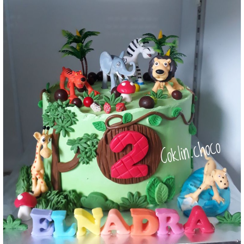 Jual KUE ULANG TAHUN ANIMAL ZOO / KUE ULTAH BINATANG ZOO / CUSTOM CAKE ...