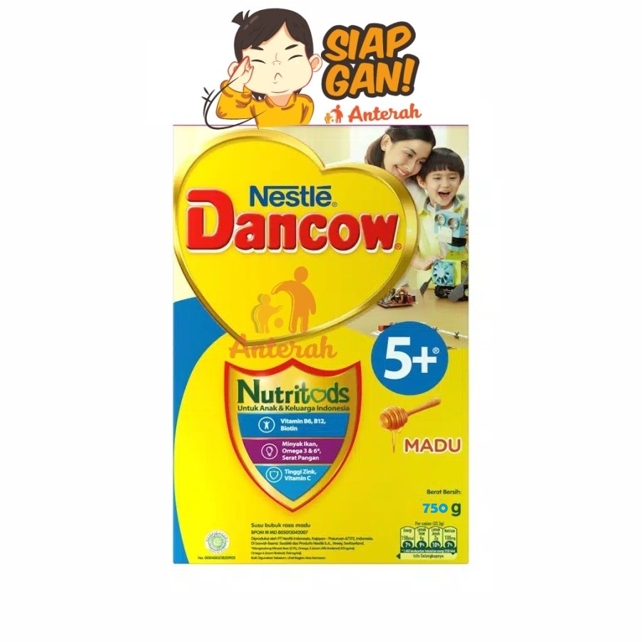 Jual DANCOW 5+ MADU / VANILA / COKLAT 750 GR | Shopee Indonesia