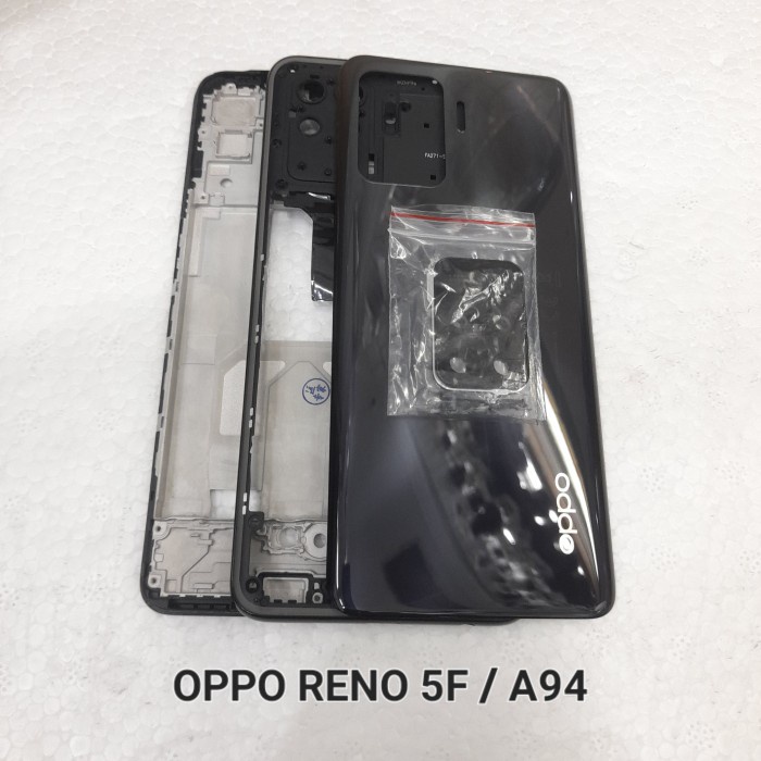 Jual kesing housing casing full set oppo reno 5f frame + bezel ...