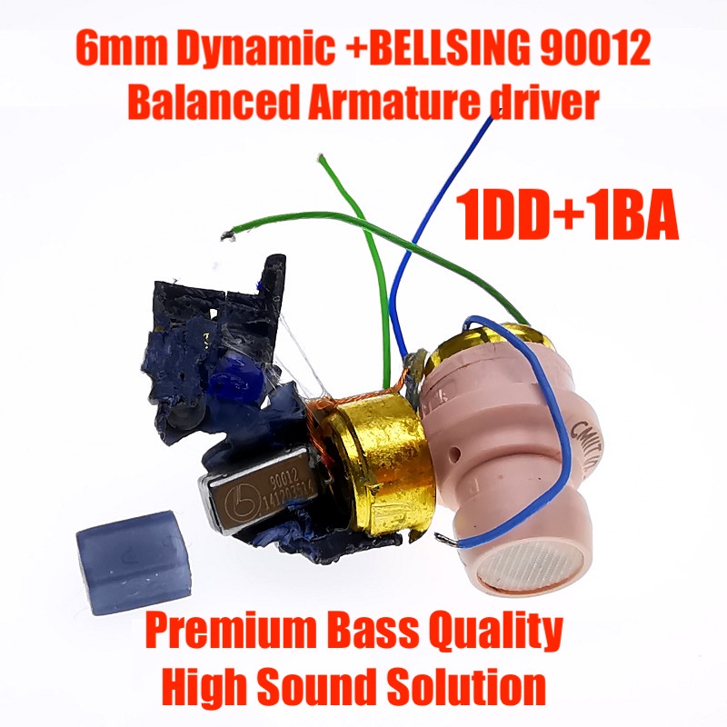 Jual High Value BELLSING Balanced Armature Dynamic Driver Unit 6mm 1BA ...