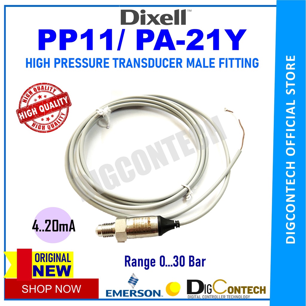 Jual PP11 Dixell Low Pressure Sensor Transducer PAA-21Y -0.5-11 Bar Rel ...