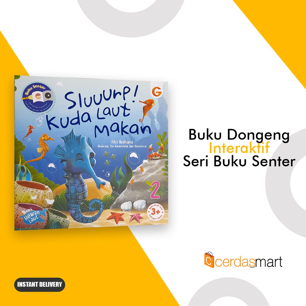 Jual Buku Anak - Seri Hewan Laut ; Sluurp! Kuda Laut Makan | Shopee ...