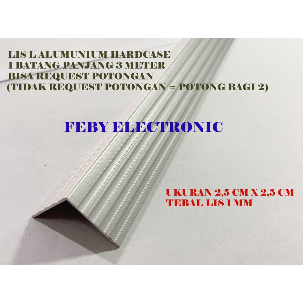 Jual Lis L alumunium box hardcase siku harkes (1 batang 3 meter) list ...