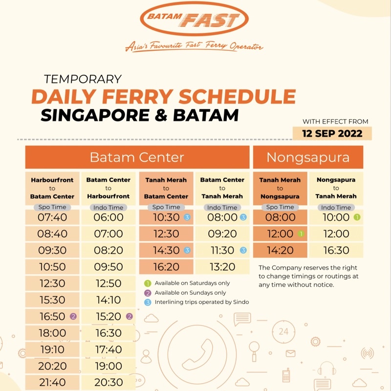 Jual Tiket Ferry Batam Fast NONGSAPURA BATAM - TANAH MERAH SINGAPORE ...