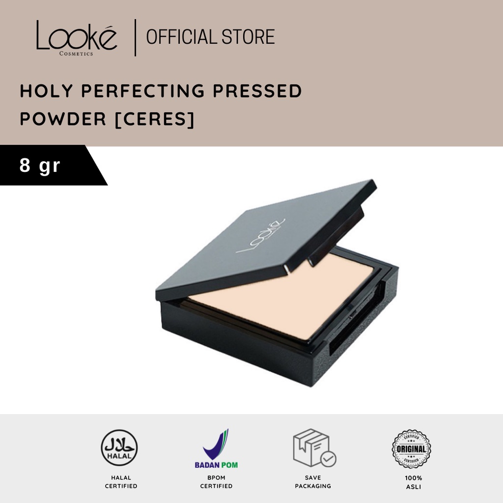 Jual Looke Holy Perfecting Pressed Powder Shade Ceres - Bedak Padat ...