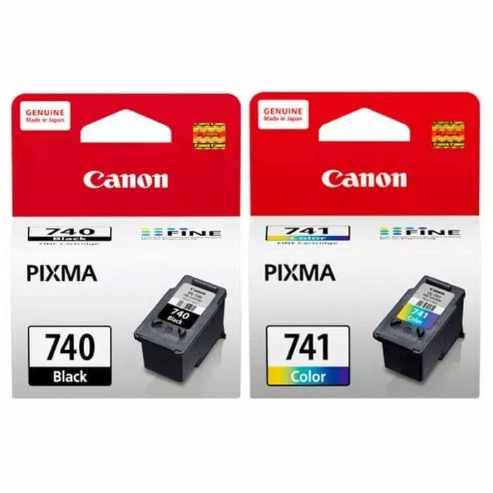 Jual tinta cartridge Canon 740 black + 741 color for : MG2170, MG2270 ...