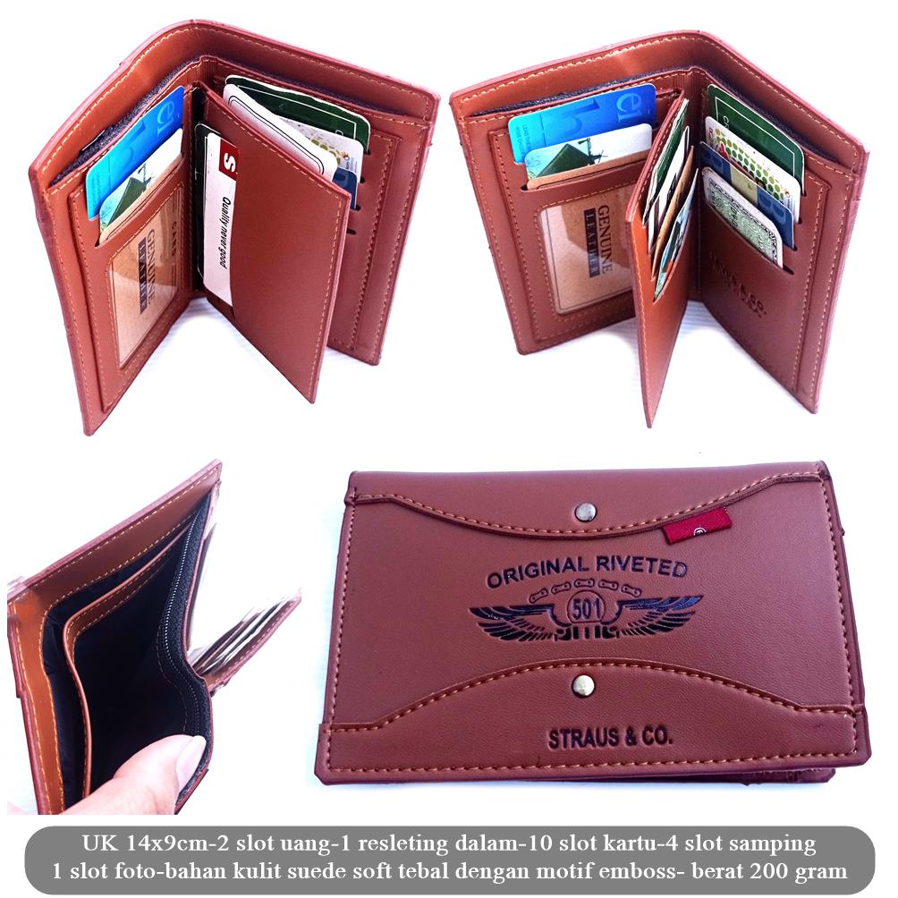 Jual Dompet Murah Pria Kulit Stand Emboss River | Shopee Indonesia