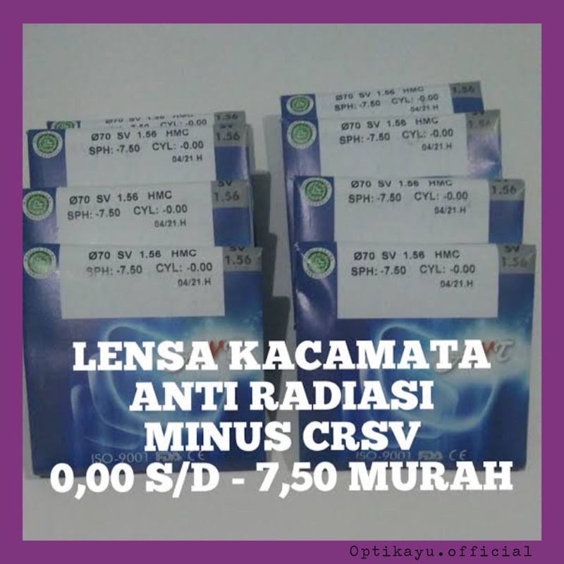 Jual Lensa kacamata minus CRMC murah | lensa kacamata grosir | lensa ...
