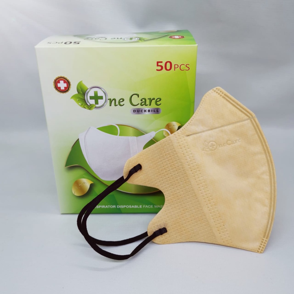Jual Duckbill OneCare 4ply masker dewasa EMBOS One Care earloop premium 50pcs Produk Lokal ...