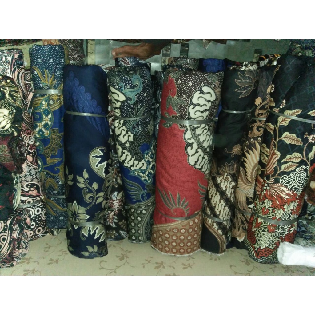 Jual bahan kain batik katun halus c40s premium mix 01 batik katun murah ...
