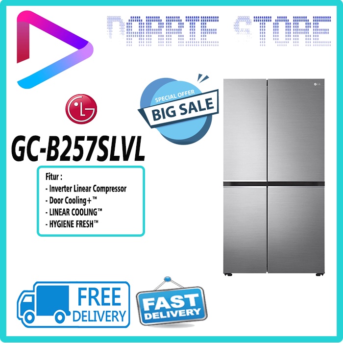 Jual LG GC-B257SLVL Kulkas LG Side By Side GCB257SLVL GCB257 257SLVL | Shopee Indonesia