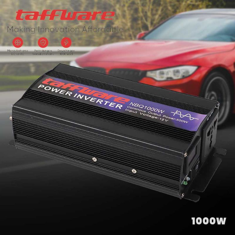 Jual Taffware Car Power Inverter DC 12V to AC220V 1000W - NBQ1000W ...