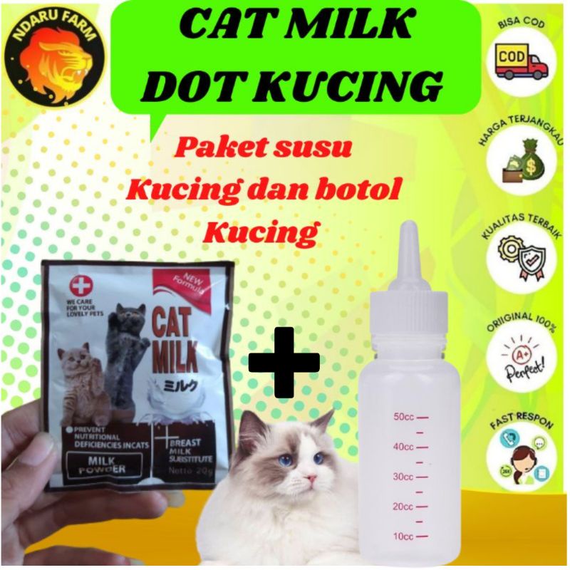 Jual Paket Dot Susu Kucing Kitten Set Botol NDARUFRAM | Shopee Indonesia