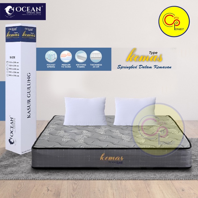 Jual Springbed New Ocean Kemas in the Box system MATRAS SAJA | Shopee Indonesia