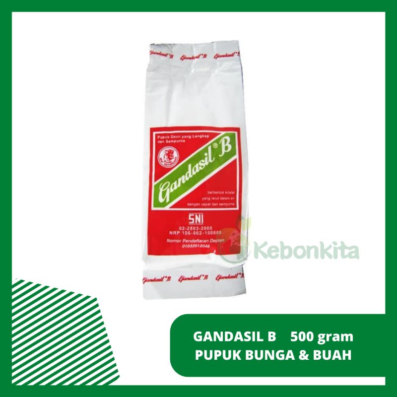 Jual Gandasil B 500 Gram - Pupuk Lengkap Pembentukan Bunga dan Buah | Shopee Indonesia