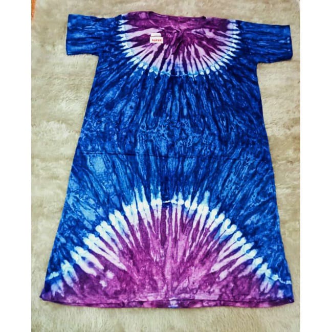 Jual daster kaos daster kaos tie dye baju tidur wanita daster kaos ...