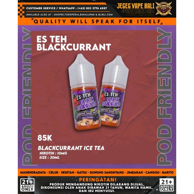 Jual Es Teh Liquid Pods Friendly 30ml | Shopee Indonesia