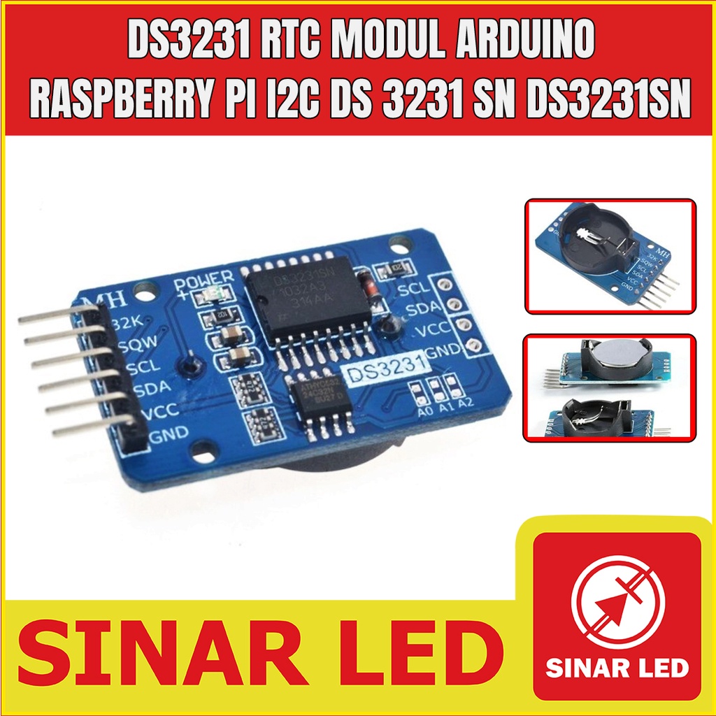 Jual DS3231 RTC Modul Arduino Raspberry Pi I2C DS 3231 SN DS3231SN ... Jual DS3231 RTC Modul Arduino Raspberry Pi I2C DS 3231 SN DS3231SN ...