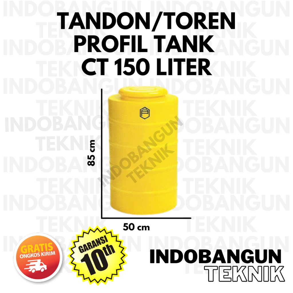 Jual Tandon Toren Tangki Air Profil Tank CT PE 150 Liter Harga Murah ...