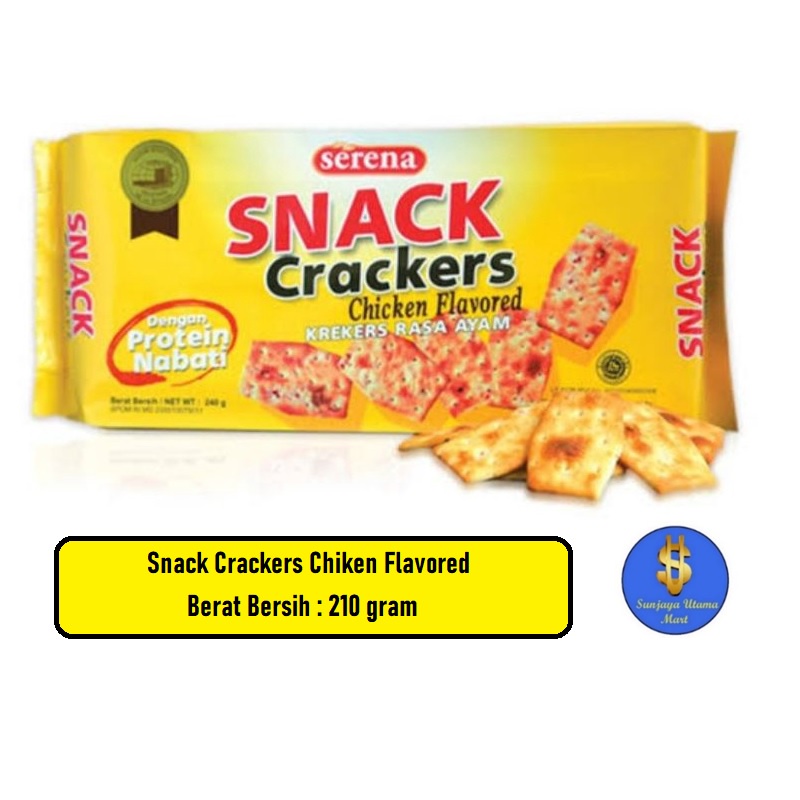 Jual Snack Crackers Chicken flavored 210gr-Snack Krekers Rasa Ayam ...