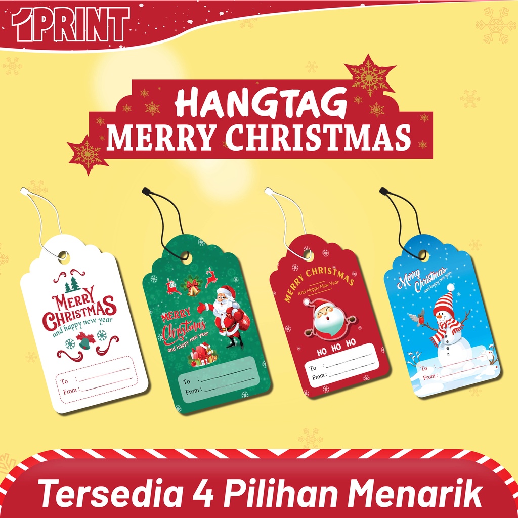 Jual Hangtag Natal | Hangtag Merry Christmas | Hangtag Murah | Gift Tag ...